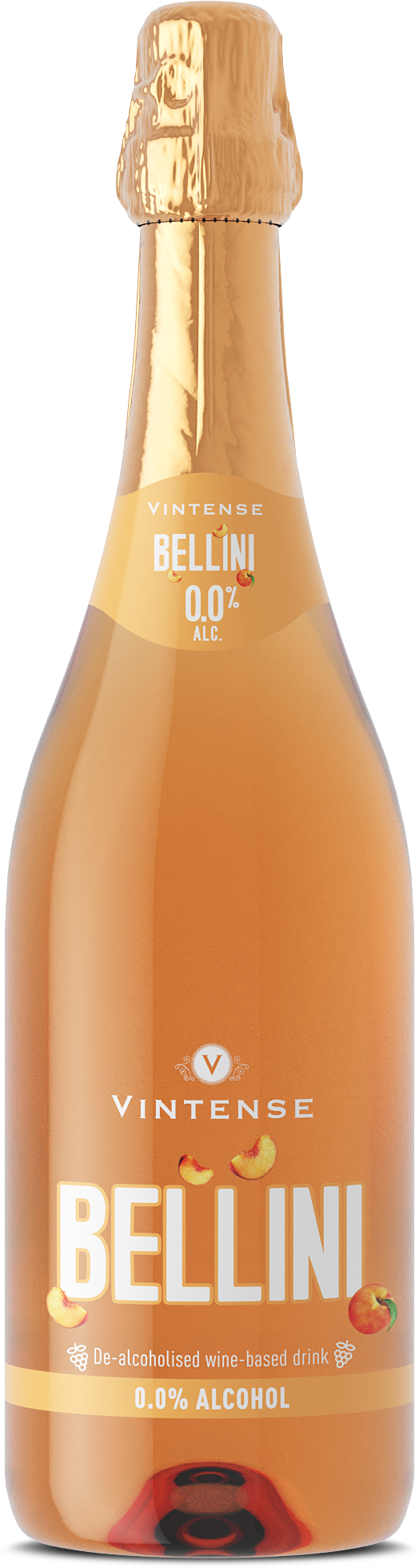 Mocktail Bellini, ready-to-drink non-alcoholic cocktail - Vintense