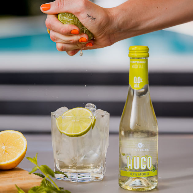 Mocktail Hugo, cocktail sans alcool prêt à boire - Vintense