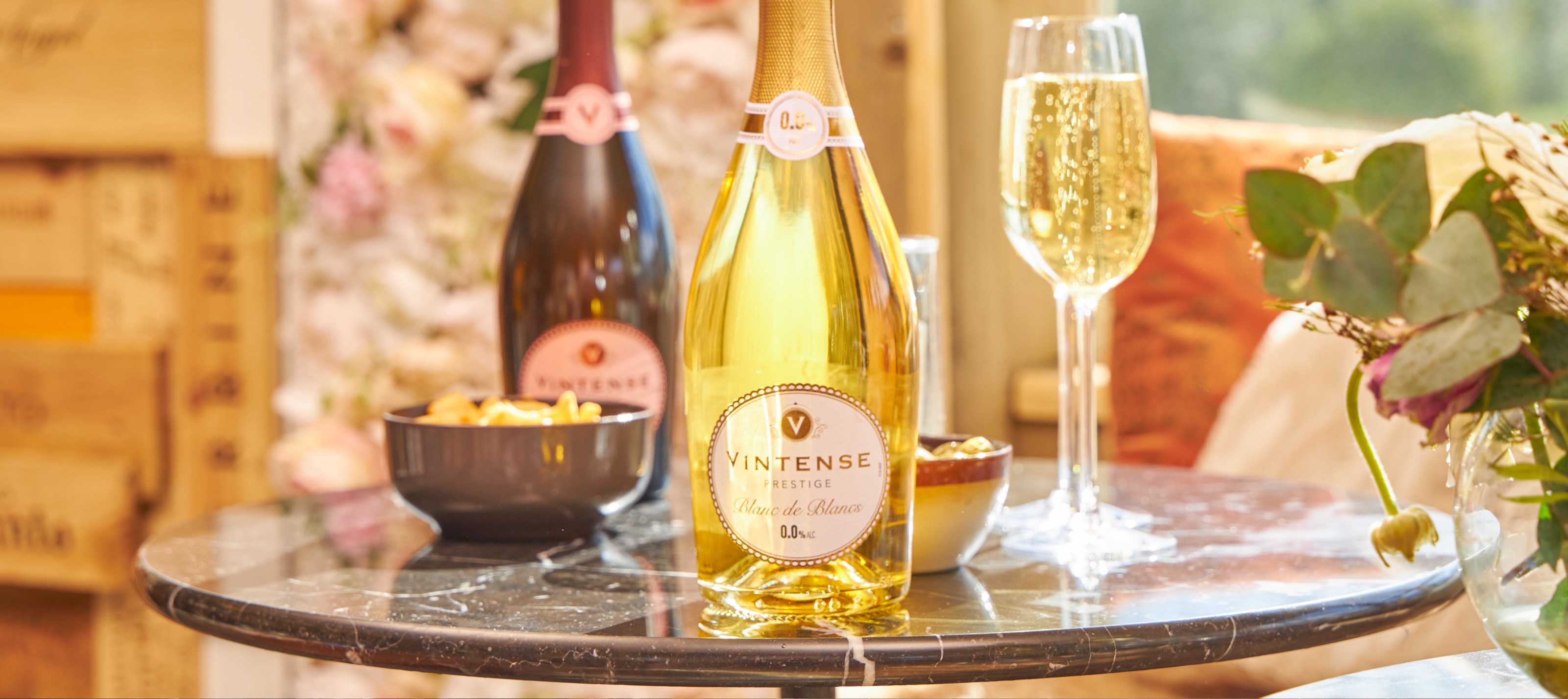 Prestige, premium alcoholvrije mousserende wijnen - Vintense